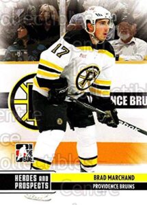 (ci) brad marchand hockey card 2009-10 itg heroes and prospects (base) 32 brad marchand