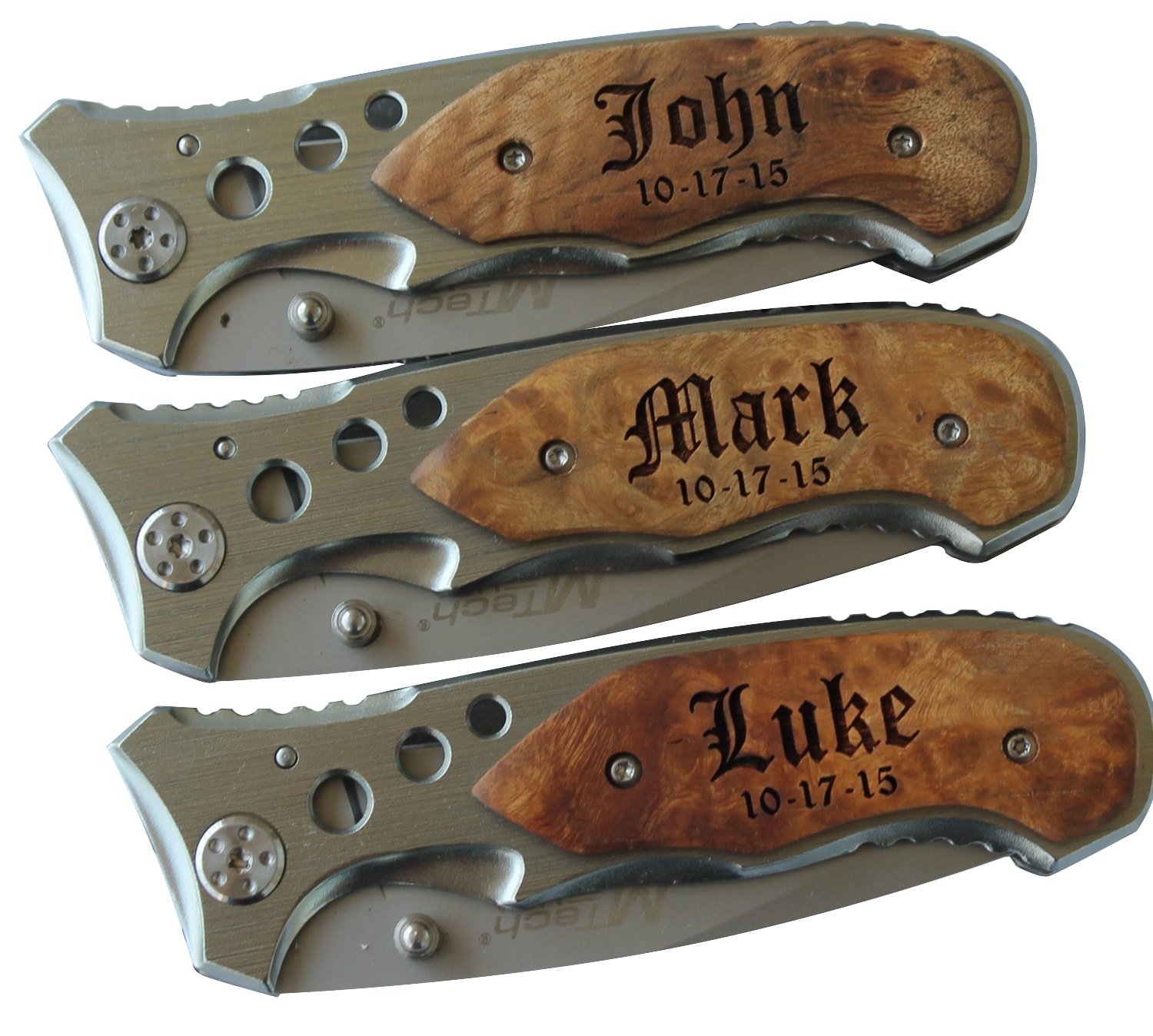 MTECH USA Free Engraving Personalized Laser Engraved Tactical Pocket Knife, Fathers Dad for Day, Groomsmen Gift, Graduation Gifts, Gifts for Men … (MT 423SL)