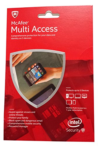 McAfee 2015 Multi Access 1 User 5 Devices MMD15E