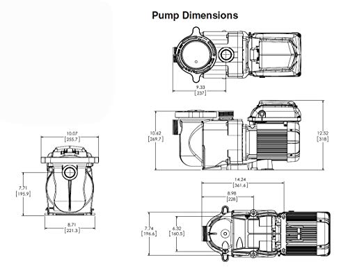 Pentair EC-342001 SuperFlo VS Variable Speed Pool Pump, 1 1/2 Horsepower, 115/208-230 Volt, 1 Phase - Energy Star Certified, Almond