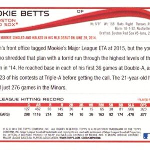 2014 Topps Update Baseball #US-26 Mookie Betts Rookie Card