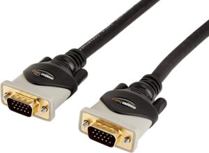 amazon basics vga to vga pc computer monitor cable - 6 feet (1.8 meters)