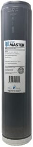 home master cfkdf85gcc-20bb replacement filter, fits big blue, 20" x 4.5" heavy duty up-flow catalytic carbon & kdf 85, filters chloramines, chlorine, chemicals, heavy metals, sediment, more