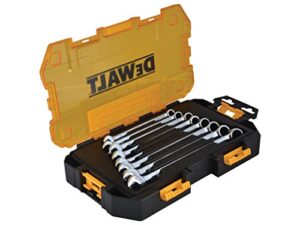 dewalt combination wrench set, metric, 8-piece (dwmt73810)