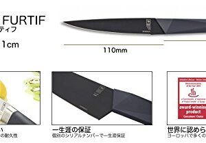 TB Groupe - Furtif Evercut Utility Knife - Up to 25 Years Without Requiring Sharpening - Stainless Steel Knife - Made in France - 4.5”