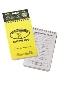 little giant beehive log beekeepers tracking journal (item no. beelog)