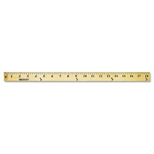 westcott 10425 wood yardstick with metal ends, 36-inch