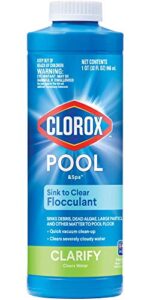 clorox pool&spa sink to clear flocculant, 1-quart 59232clx