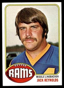 1976 topps # 446 jack reynolds los angeles rams (football card) ex rams tennessee