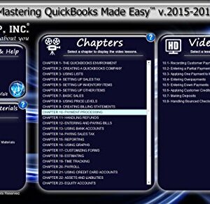 TEACHUCOMP Video Training Tutorial for QuickBooks Desktop Pro 2015 DVD-ROM Course and PDF Manual