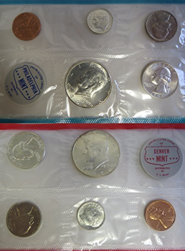 1964 Various Mint Marks Mint Set Perfect Uncirculated