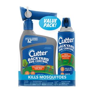 cutter backyard bug control combo pack, with outdoor fogger & hose-end spray concentrate