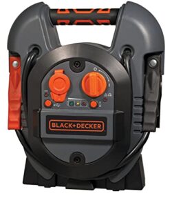 black+decker j312b power station jump starter 700 peak amp battery booster, usb port, battery clamps , 9.5"d x 5.1"w x 11"h