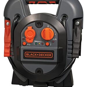 BLACK+DECKER J312B Power Station Jump Starter 700 Peak Amp Battery Booster, USB Port, Battery Clamps , 9.5"D x 5.1"W x 11"H