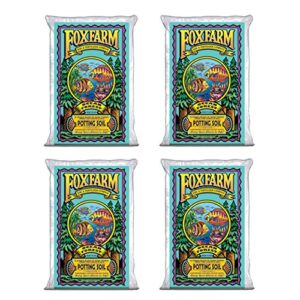 fox farm oceanforest1.5cf-4pack fx14000 potting soil, brown