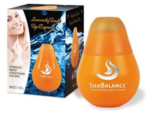 silk balance natural hot tub water care - premium simple luxury hot tub water solution 2 month supply