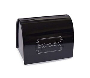 razor blade bank, black