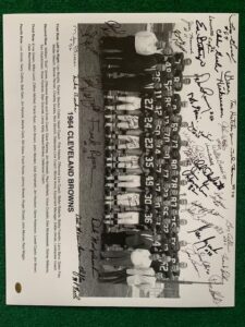 1964 cleveland browns signed 16x20 team photo signed by 43 jim brown