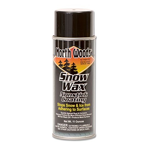 Snow Wax Snow and Ice Repellent Coating for Snowblowers, Shovels, Wheel Wells - 11oz Spray