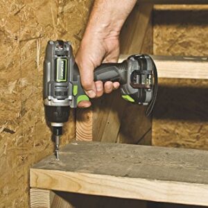 Genesis GLID12B 12-Volt Cordless Li-Ion Impact Driver, gray