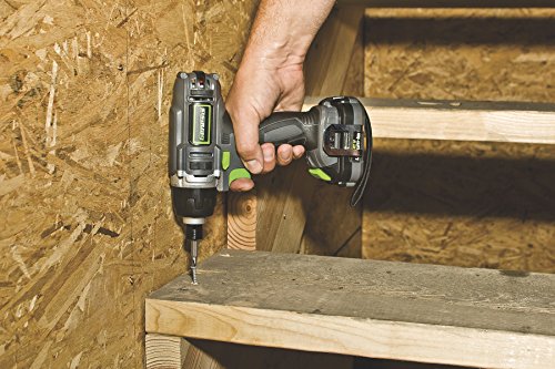 Genesis GLID12B 12-Volt Cordless Li-Ion Impact Driver, gray