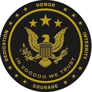 voodoo tactical 07-0045000001 challenge coin, round