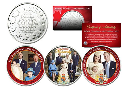 BRITISH ROYAL FAMILY Set of 3 Royal Canadian Mint Medallion Coins PRINCE WILLIAM