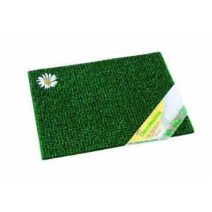 clean machine scraper door mat 17-1/2" x 23-1/2" green astroturf