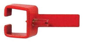 sam garvin ubl1-red steel universal breaker lock out device red powder coated