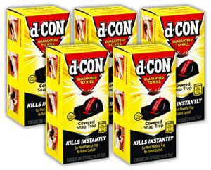 d - con ultra set covered snap trap 1 ct. (pack of 5) for mouse