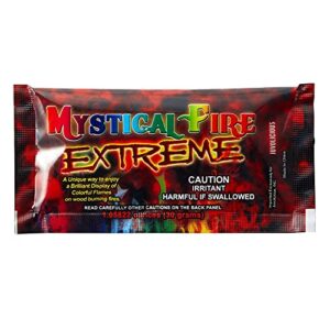 mystical fire extreme color changing flames for wood burning fire pits, campfires (50 packets)