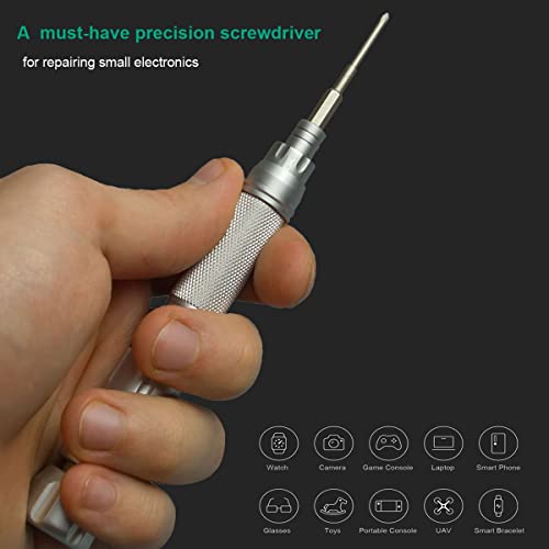 Nanch Small Precision Screwdriver Set for Electronics,22 in 1 Micro Screwdriver Set with Extendable Aluminum Handle