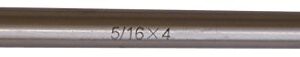 HHIP 2000-0385 Steel HSS Round Tool Bit, 3/8" x 5"