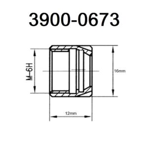 HHIP 3900-0673 Mini Collet Chuck Nut, M13 x .75 ER-11