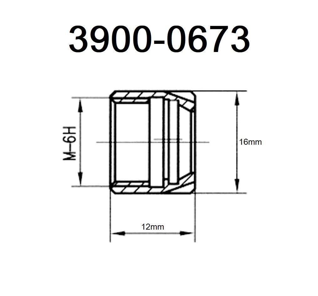 HHIP 3900-0673 Mini Collet Chuck Nut, M13 x .75 ER-11