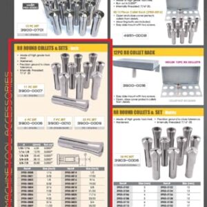 HHIP 3900-0806 R8 Round Collet, 1/4"