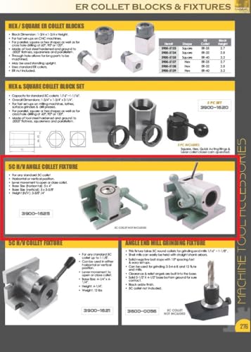 HHIP 3900-1625 5C Horizontal/Vertical Angle Collet Fixture