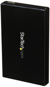 startech.com 2.5" ide hard drive enclosure - supports uasp - aluminum - ide and sata - usb 3.0 hdd enclosure - external drive