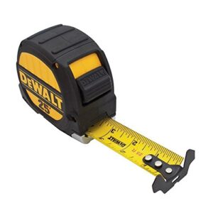 dewalt dwht33975l 25' metal impact polyester coated 1-1/4" tape rule