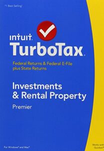 turbotax 2014 premier investments and real estate federal/state 2014 pc/mac cd/dvd/old version