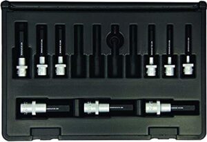 bondhus 30299 socket hex bit tool set w/sockets,2",9-pc