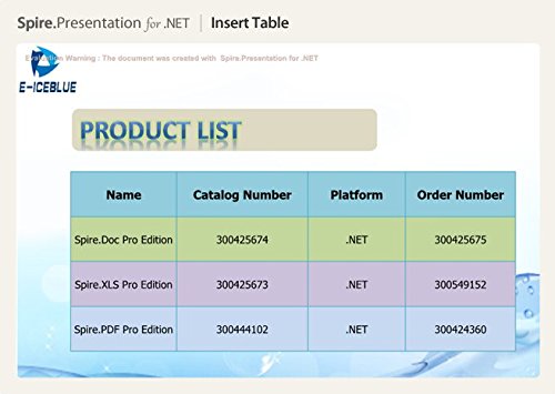 Spire Presentation Pro Edition E-iceblue