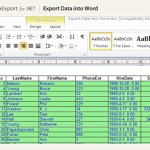 Spire.DataExport E-iceblue