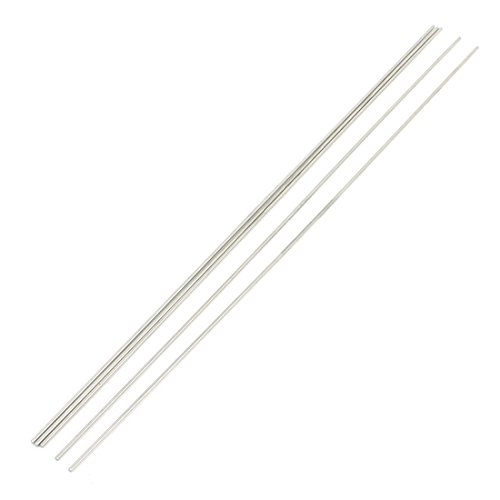 uxcell RC Airplane 350mm x 2mm Stainless Steel Round Rod Bar 5 Pieces