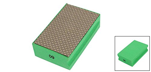 sourcingmap Foam Grinding Dry Diamond Hand Polishing Pad Grit 60 Green