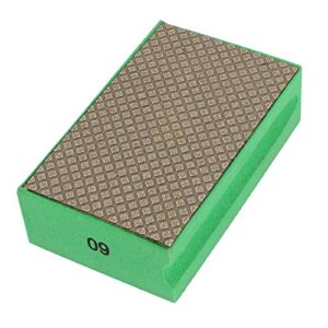 sourcingmap foam grinding dry diamond hand polishing pad grit 60 green