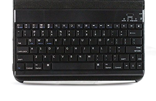 Navitech 7" Faux Leather Micro USB Keyboard Case / Cover including Built In stand & Stylus Pen Compatible With The RCA 7 Voyager