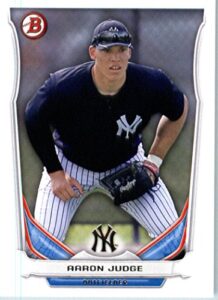 2014 bowman draft pick top prospects baseball card in screwdown case #tp-39 aaron judge encased