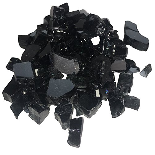 Black Reflective 1/4" Fire Pit Fire Glass 10lbs