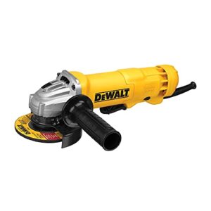 dewalt angle grinder, 4.5 inch, 11 amp, with paddle switch (dwe402), black